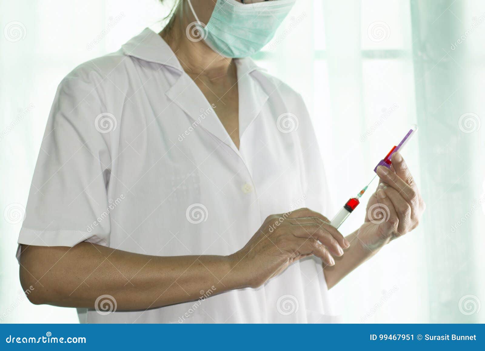 Syringes and Blood Collection Tubes Stock Image - Image of chemistry ...