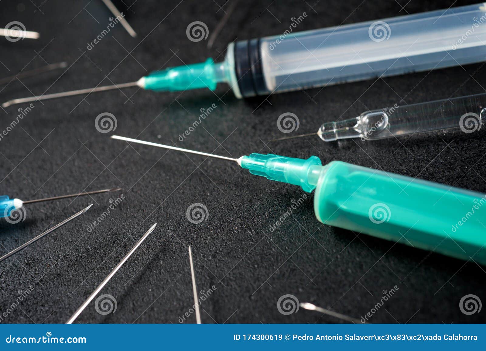 Syringes close up stock image. Image of healthcare, equipment - 174300619
