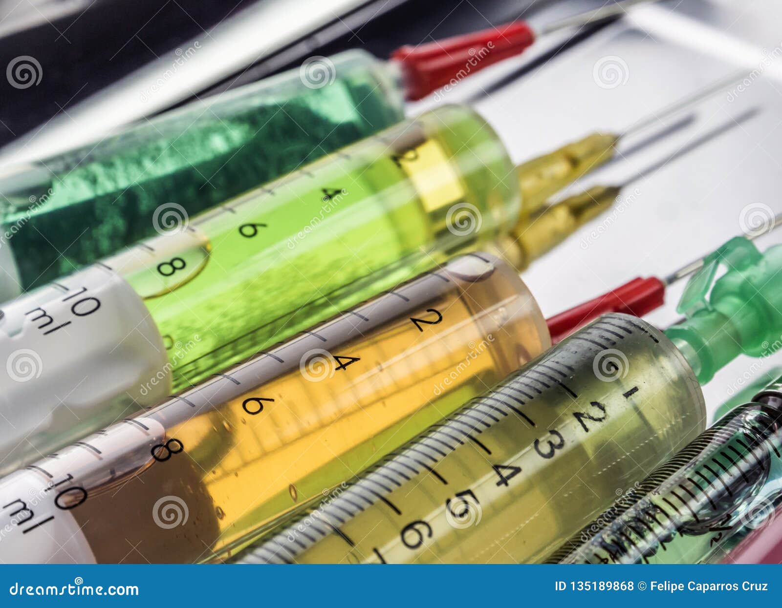 Syringes of different size stock photo. Image of clinic - 135189868