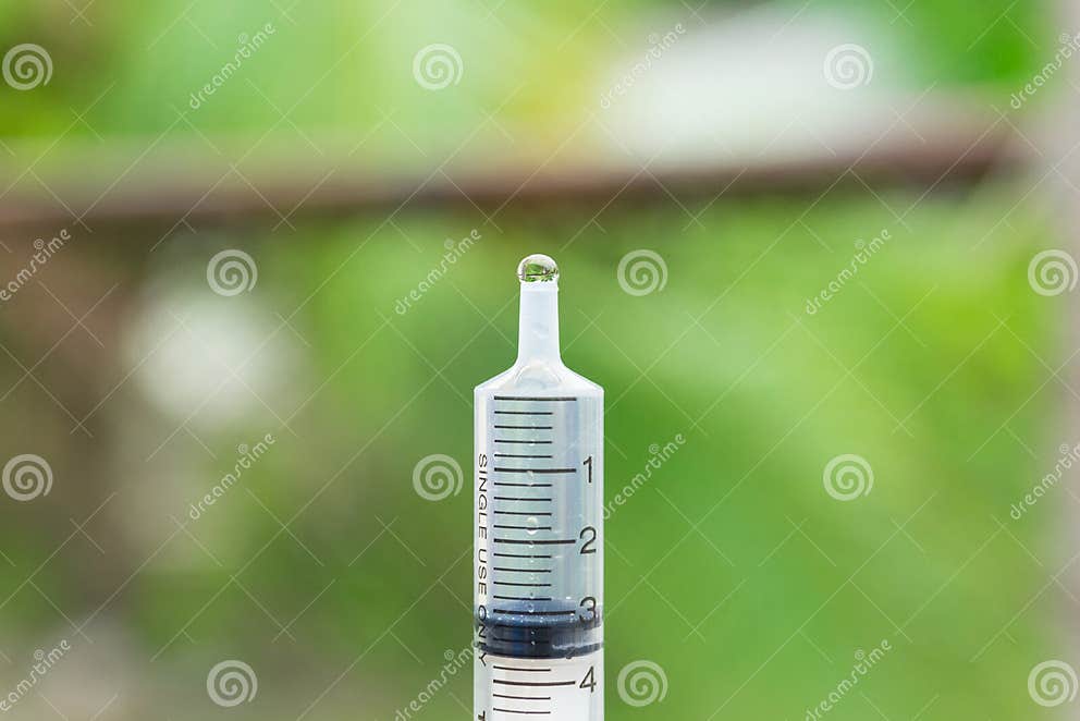 Syringes Test with the Water Stock Photo - Image of needle, vaccination ...