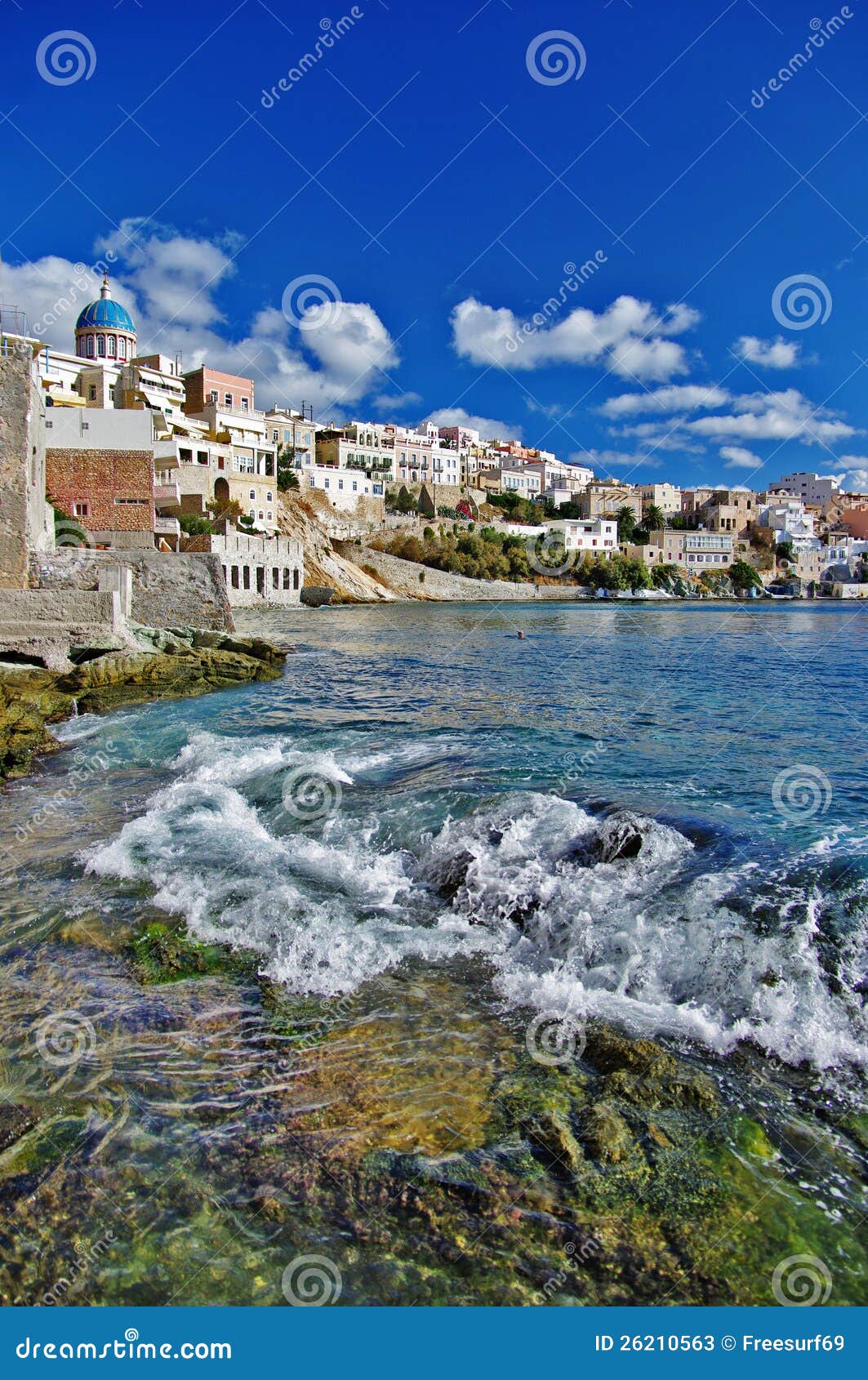 Syros, Griechenland stockbild. Bild von schacht, griechenland - 26210563