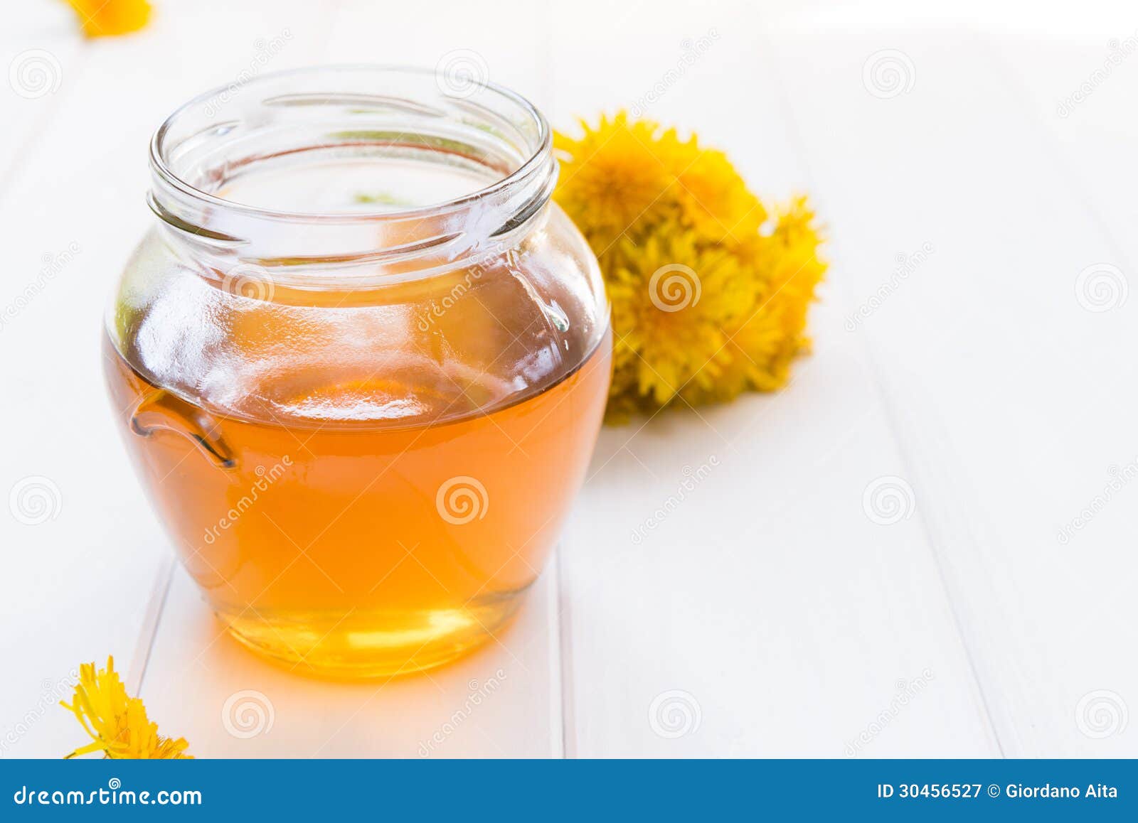 Syrup of Dandelion S Flowers Stock Image - Image of prepared, feed ...