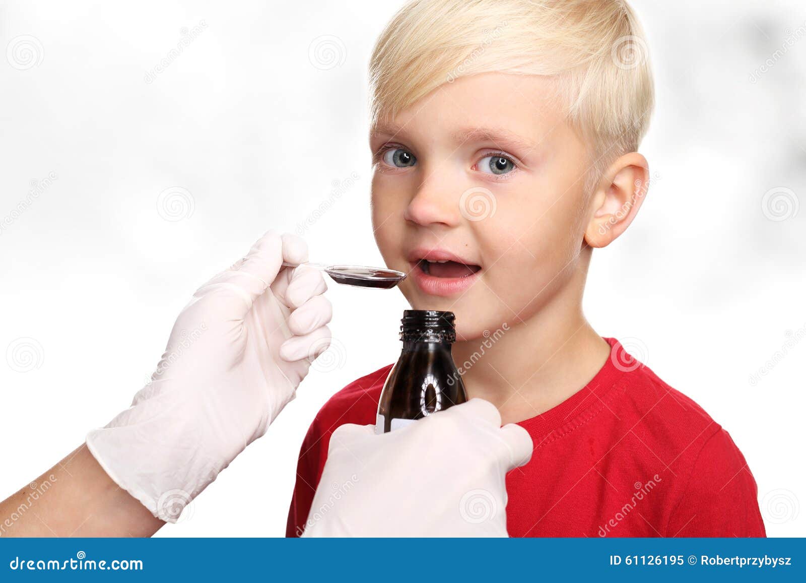Syrup, Effective Aid in the Cold. Stock Image - Image of internist ...