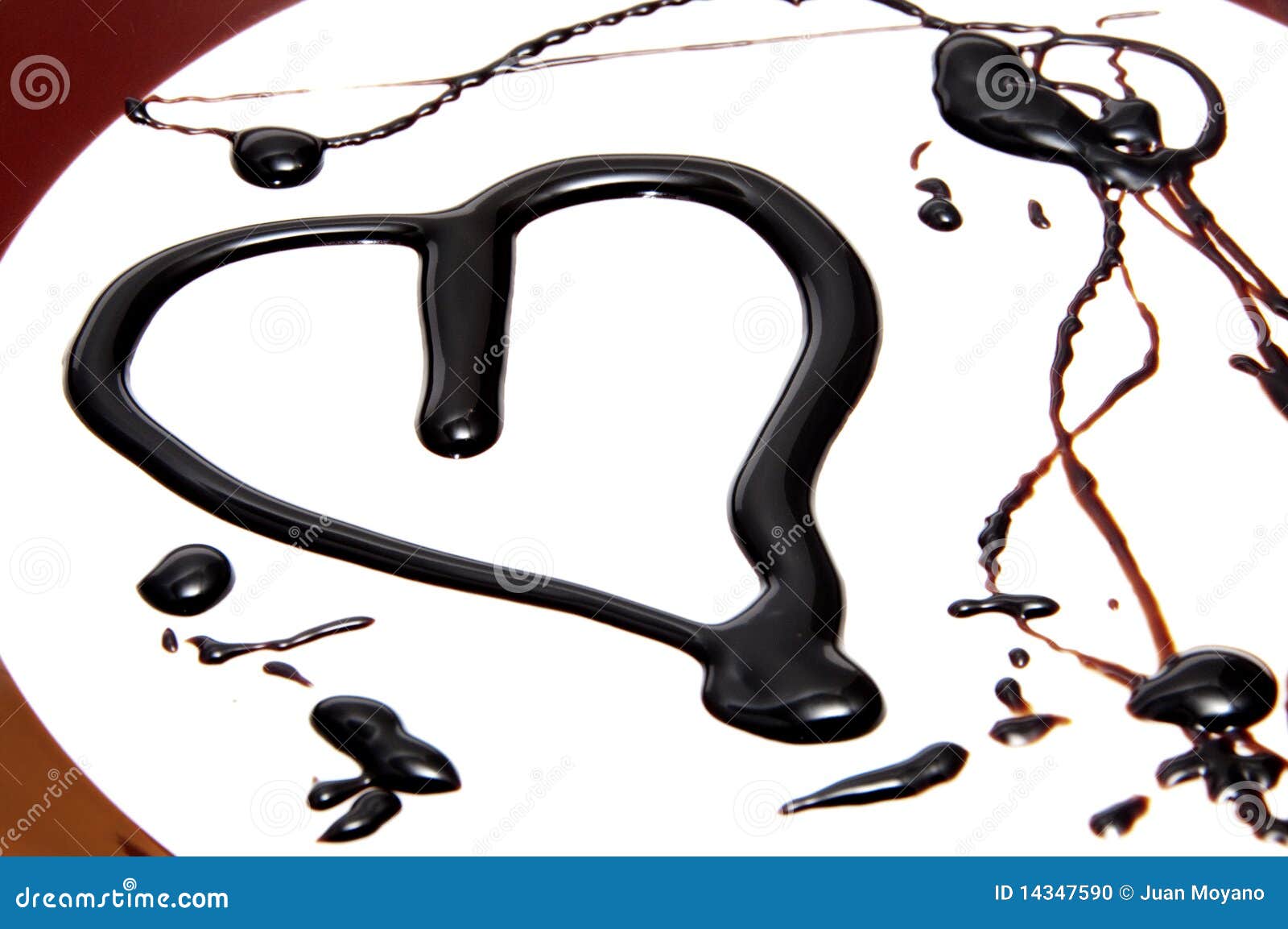 Syrup heart stock photo. Image of eternal, sign, flavored - 14347590