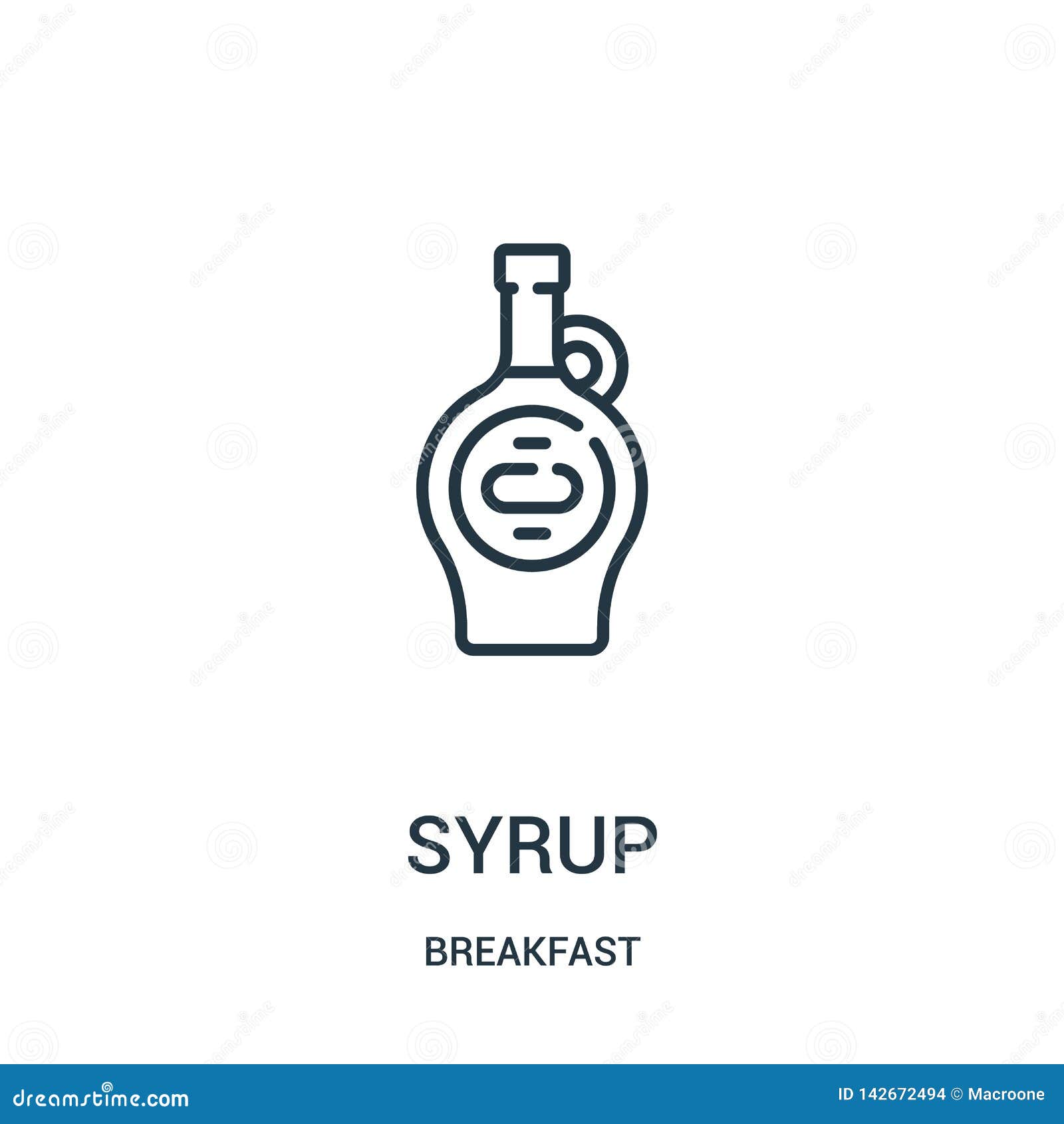 Syrup Icon Vector from Breakfast Collection. Thin Line Syrup Outline ...