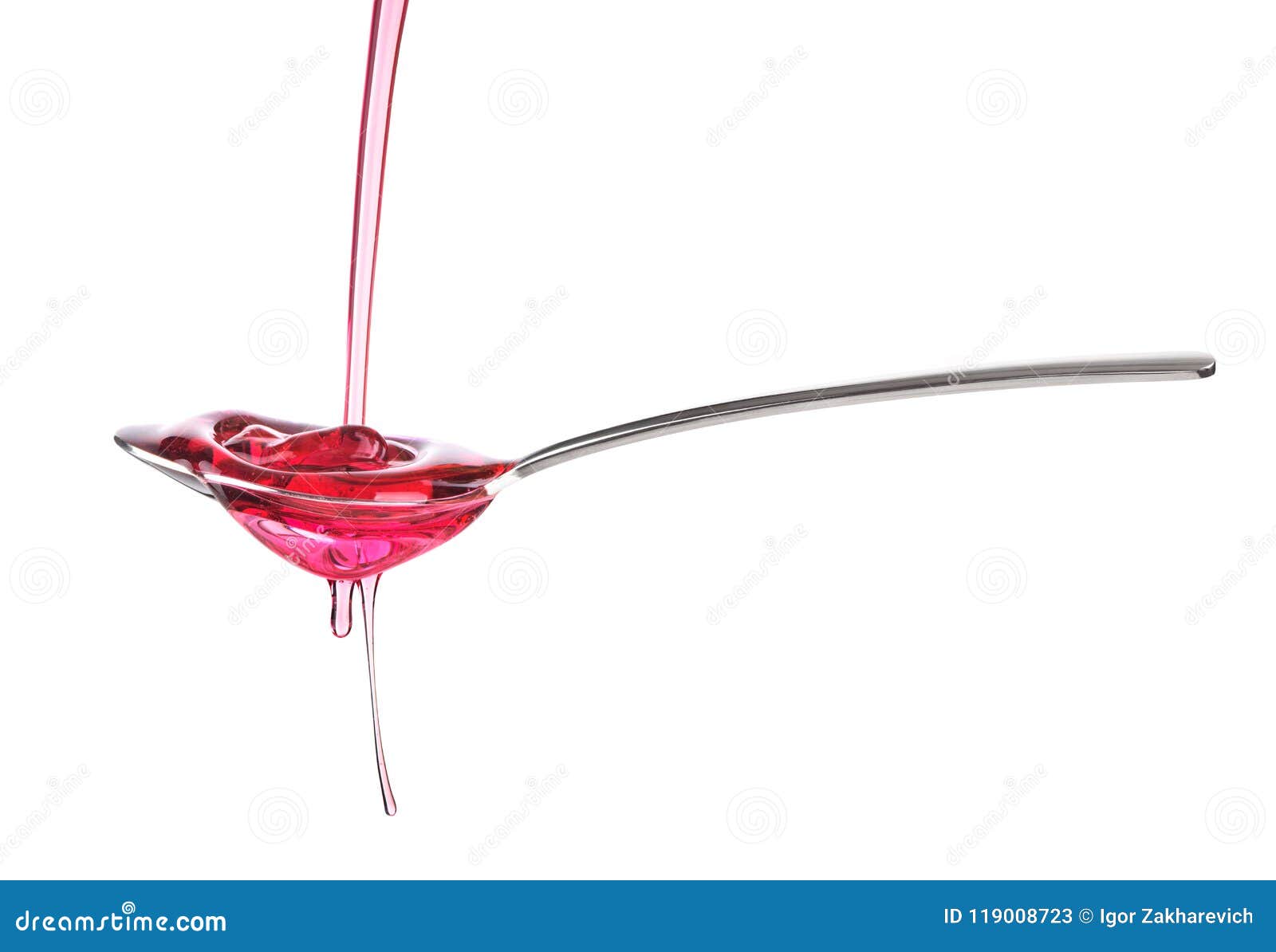 Syrup pouring into a spoon stock image. Image of drizzle - 119008723