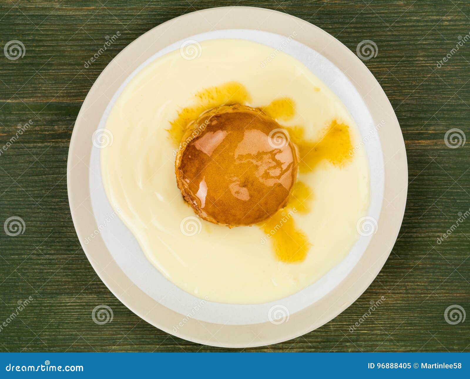 Syrup or Treacle Sponge Pudding with Custard Stock Image - Image of ...