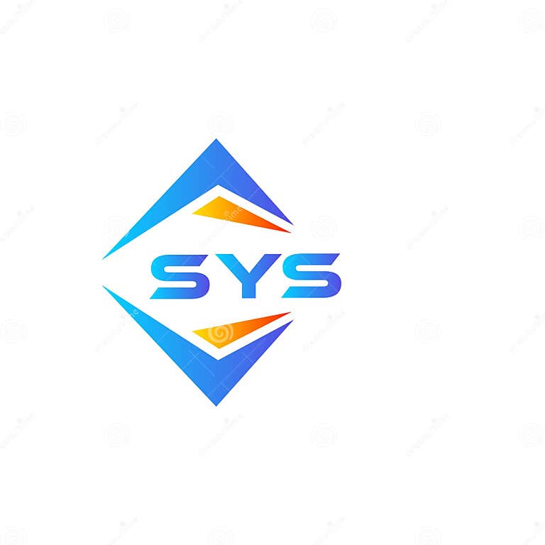 SYS Abstract Technology Logo Design on White Background. SYS Creative ...