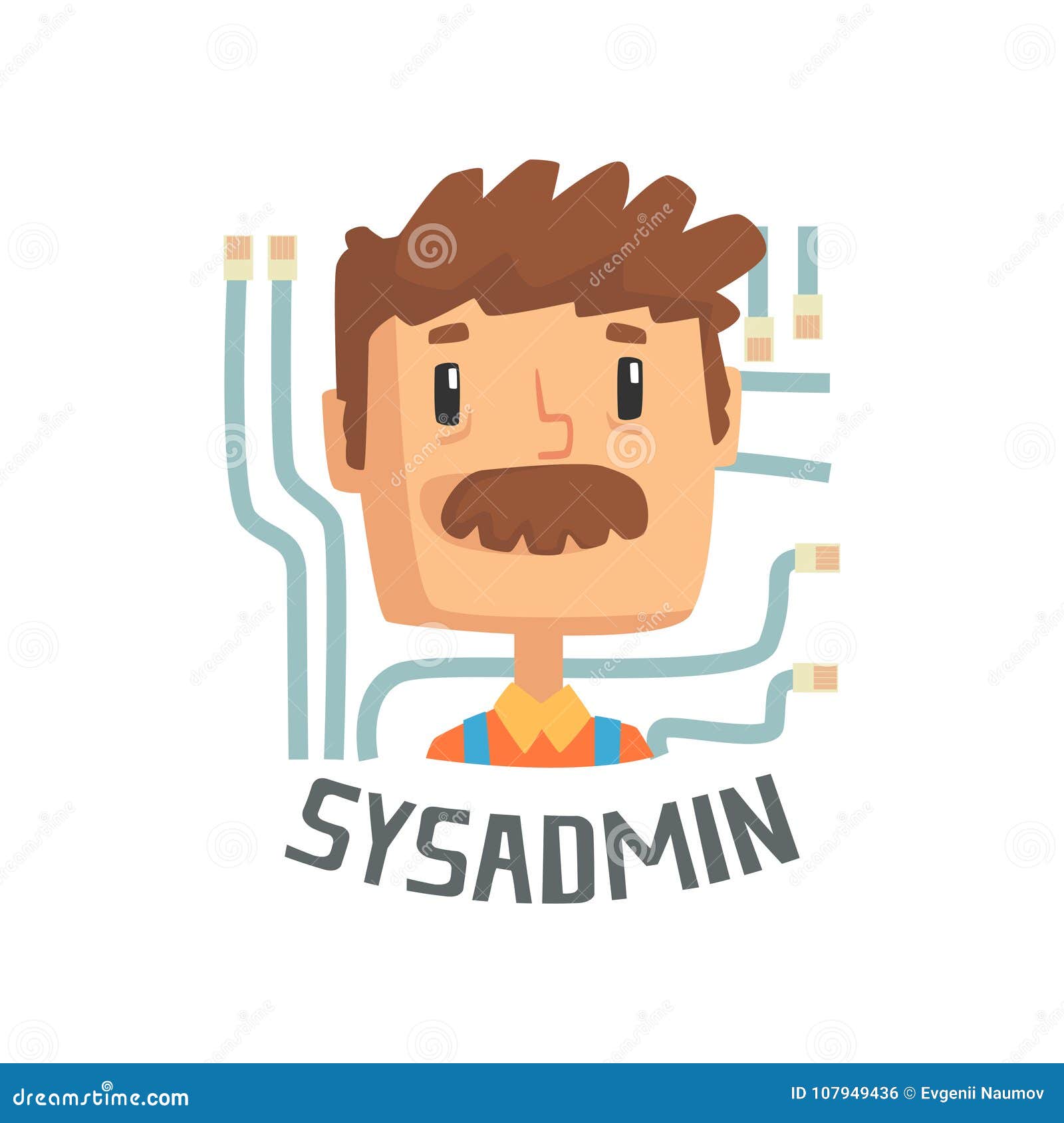 Sysadmin At Computer In Server Room With Storage Equipment, Hardware ...