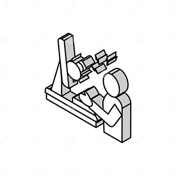 Sysadmin Fixing Debug Isometric Icon Vector Illustration Stock Vector