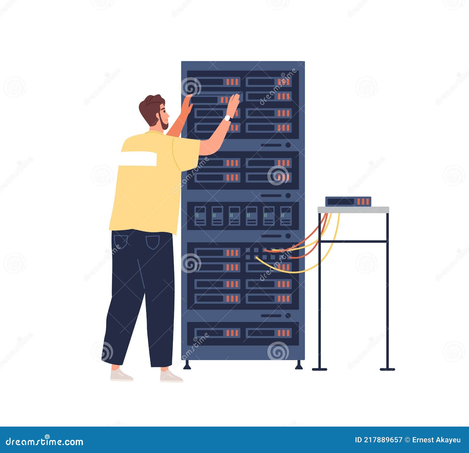 Sysadmin Repairing Hardware Vector Outline Illustration, System ... Sysadmin Repairing Hardware Vector Outline Illustration, System ...