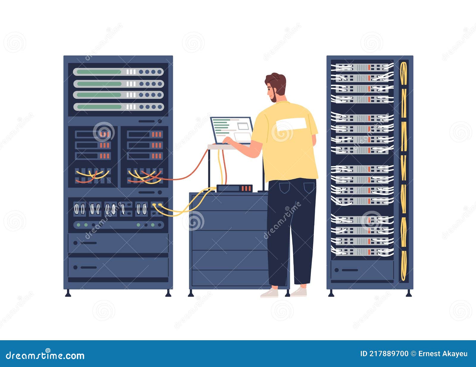 Sysadmin Repairing Hardware Vector Outline Illustration, System ... Sysadmin Repairing Hardware Vector Outline Illustration, System ...