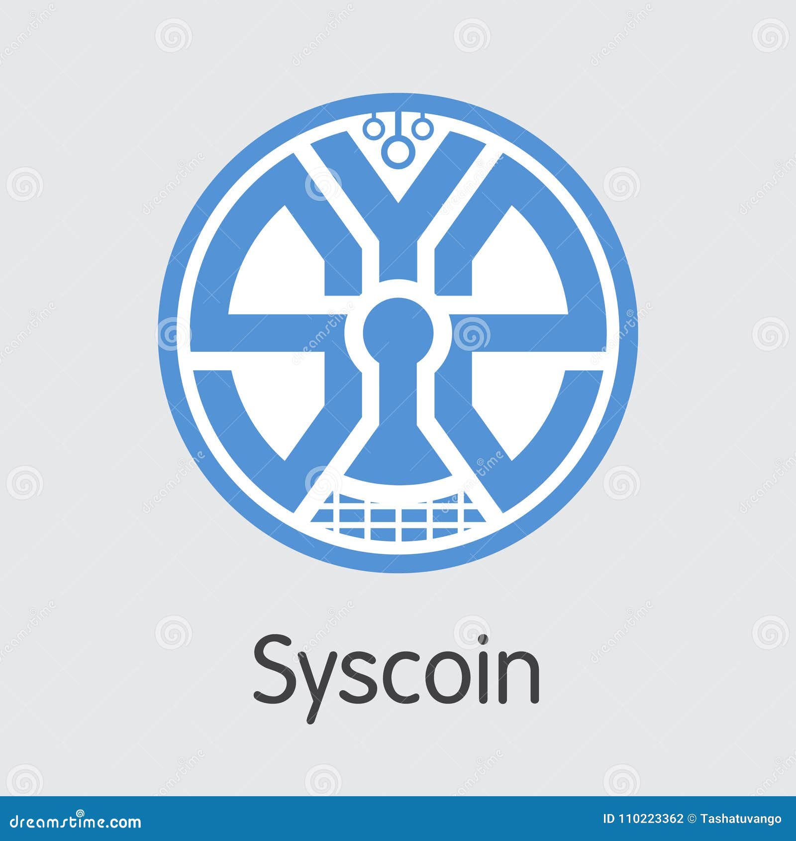 Syscoin Digital Currency. Vector SYS Coin Image. Stock Vector ...