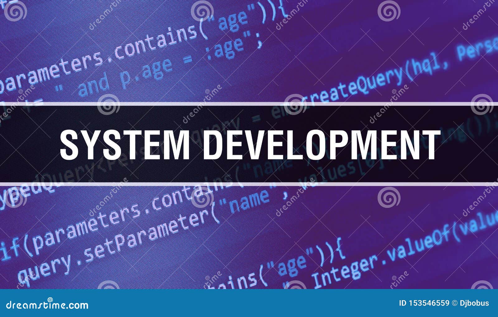 Systeemontwikkeling Met Digital Java-codetekst Vectorconcept Voor Systeemontwikkeling En ...