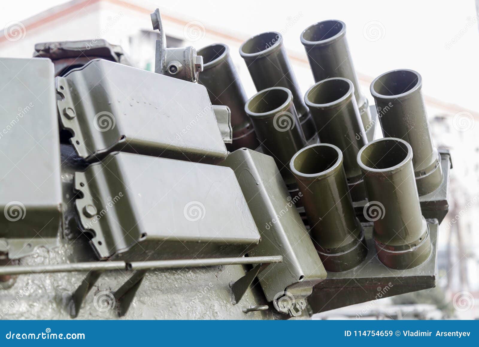 The System of Active Tank Protection on the Tank Stock Image - Image of ...