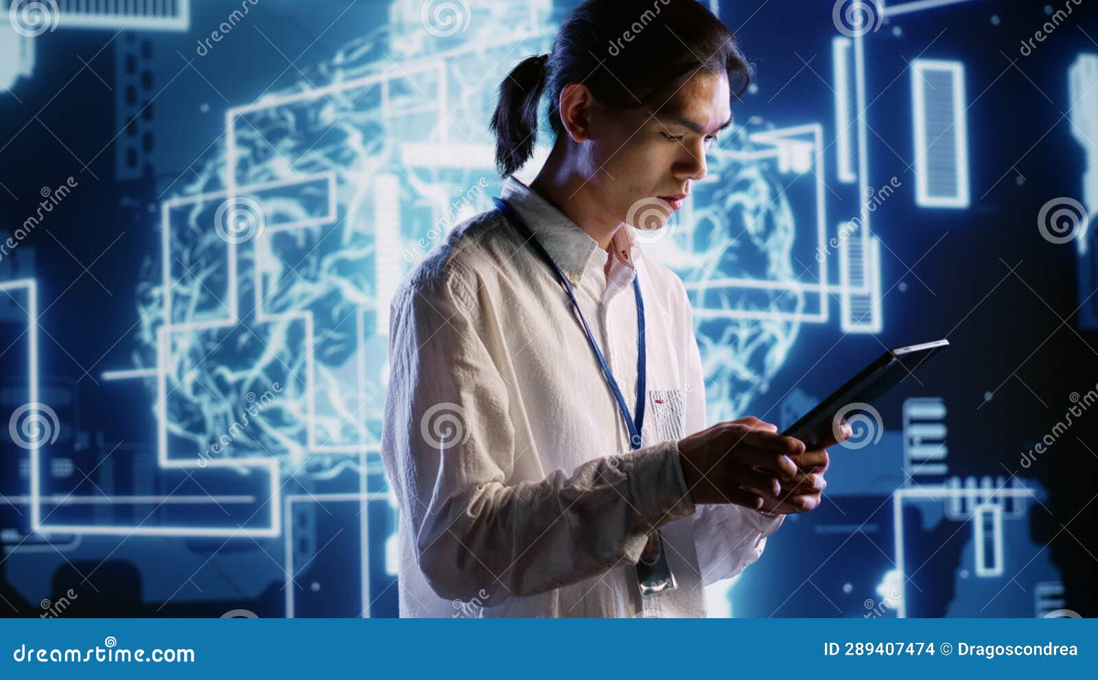 System Admin Develops AI Neural Network Stock Footage - Video of ...