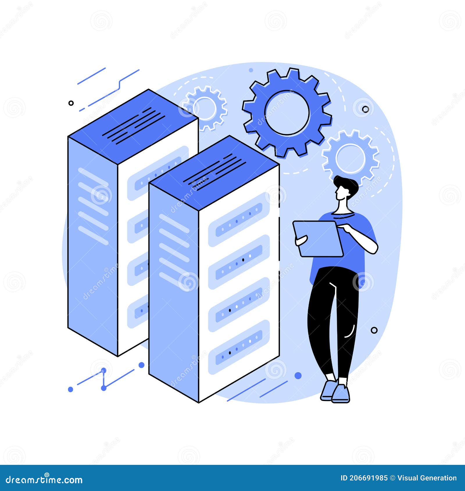 System Administration Abstract Concept Vector Illustration. Stock ...