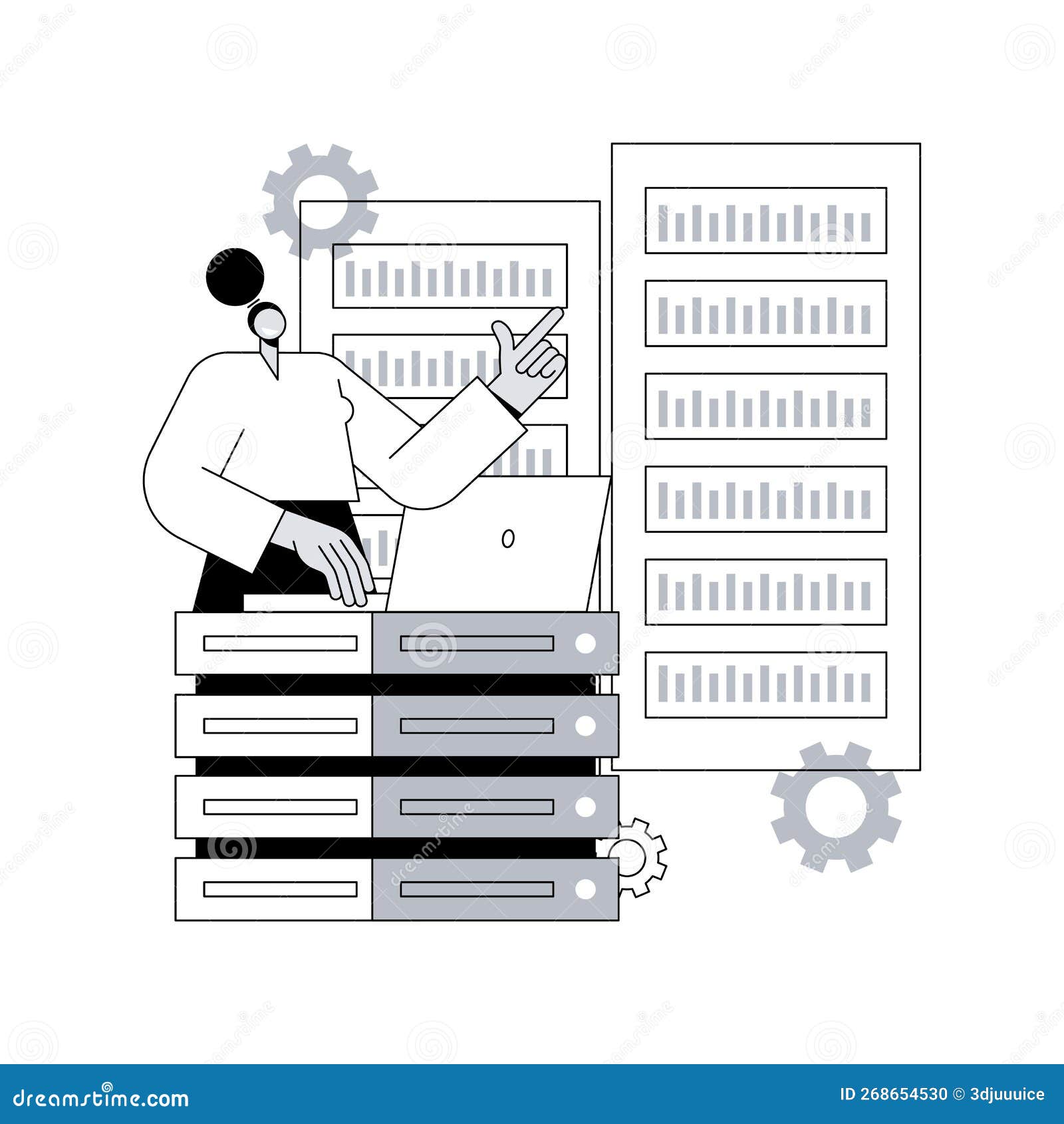 System Administration Abstract Concept Vector Illustration. Stock ...