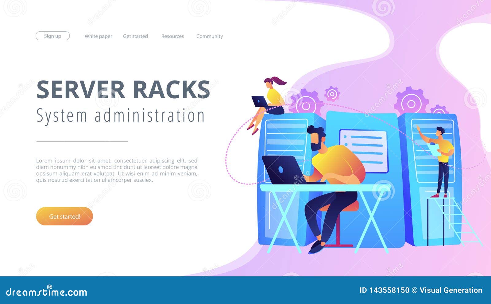 System Administration Concept Vector Illustration Stock Vector - Illustration of collection ...