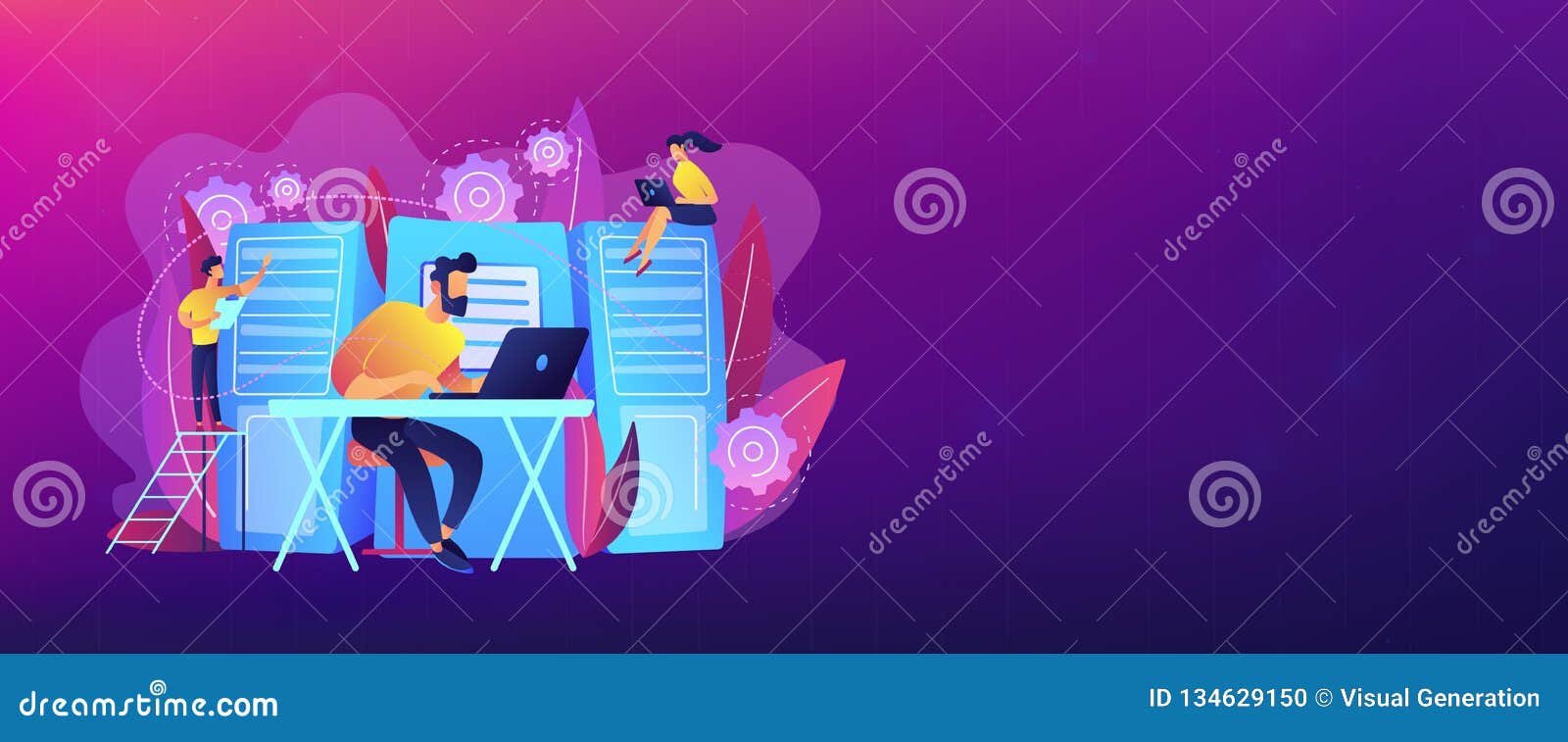 System Administration Header or Footer Banner Stock Vector ...