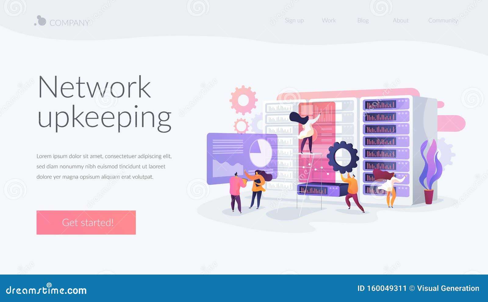 System Administration Line Icons Collection. Nerk Management ...