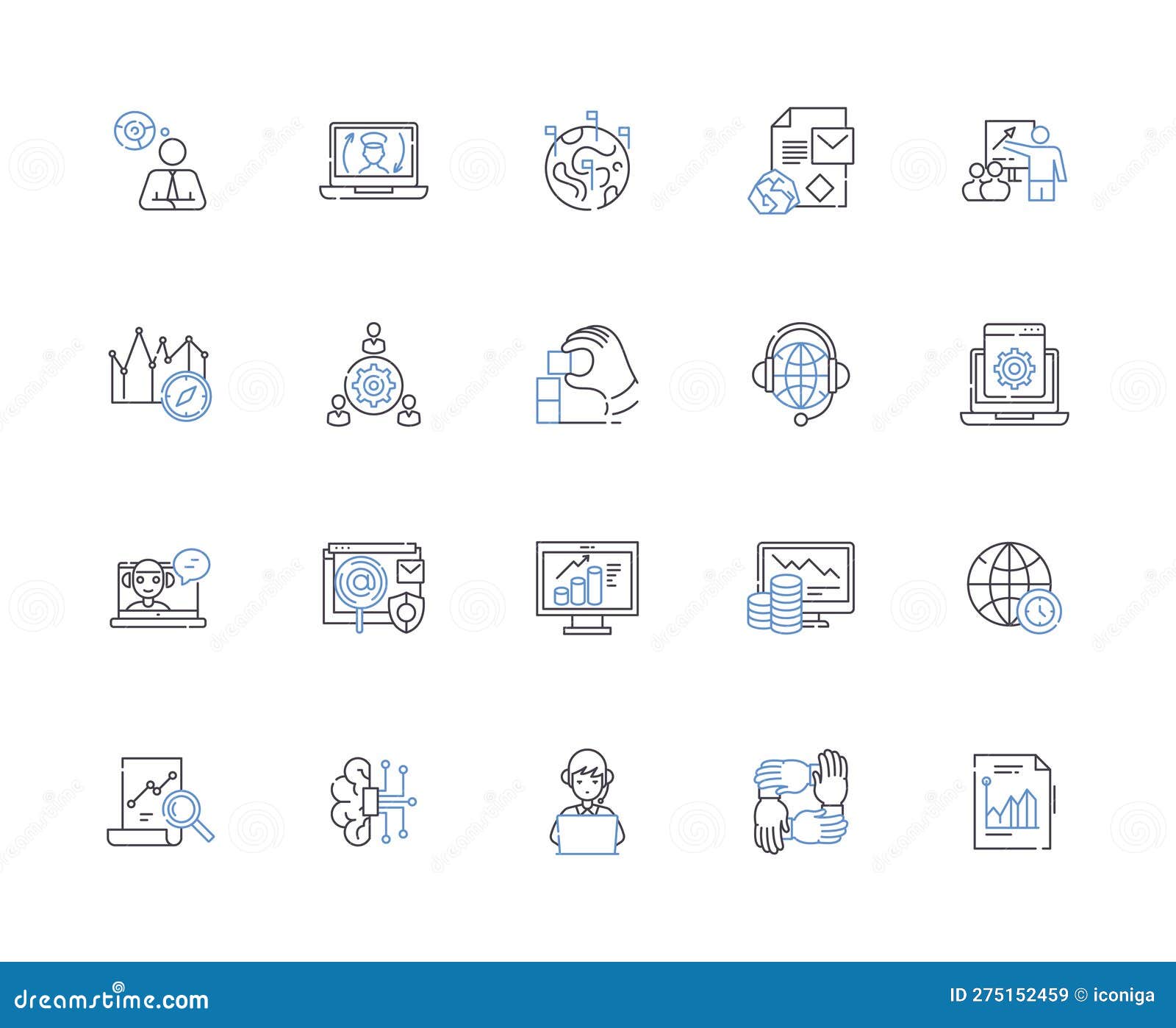 System Administration Outline Icons Collection. Administration, System ...