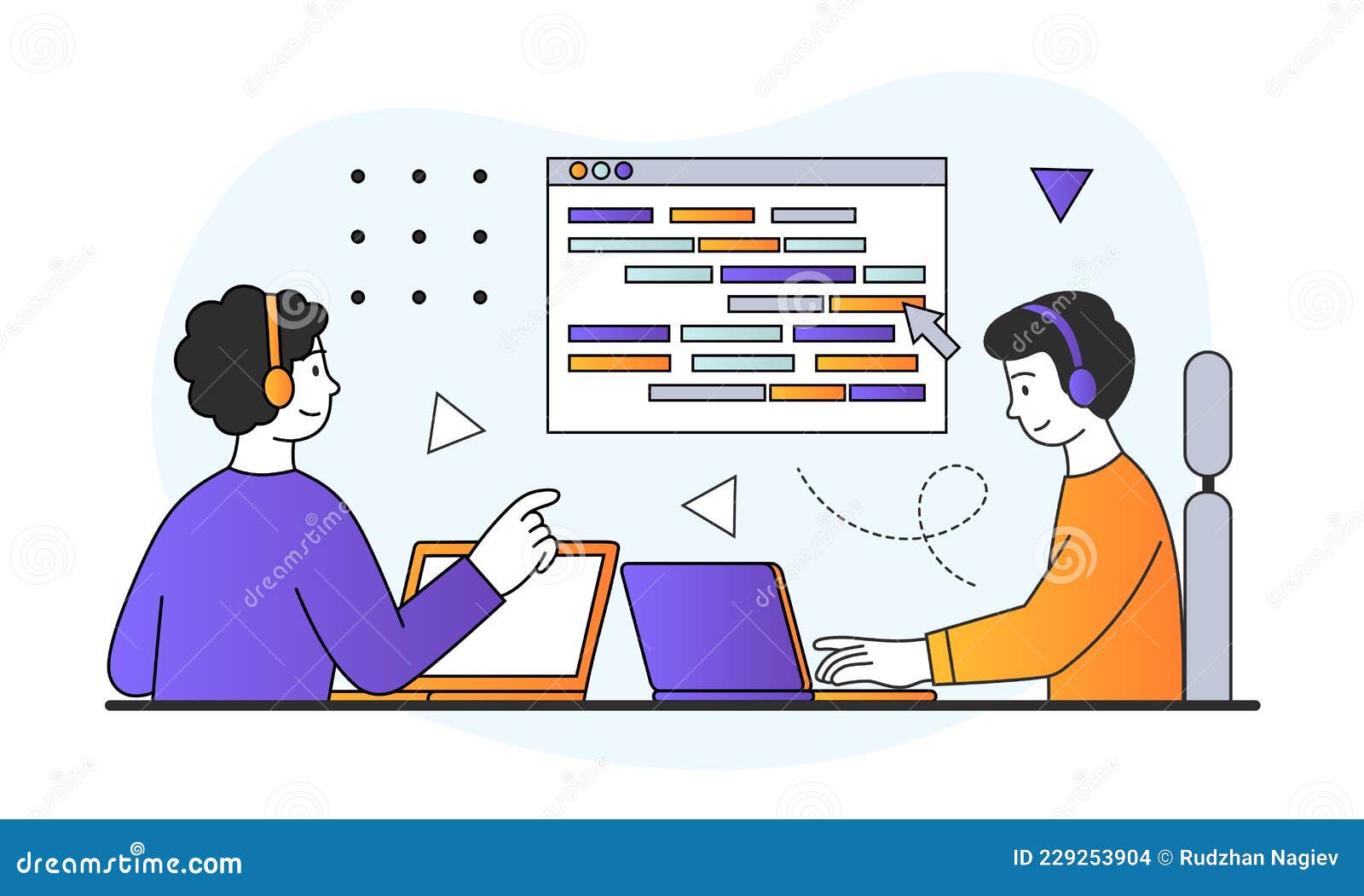 System Administrator Concept Stock Vector - Illustration of data ...