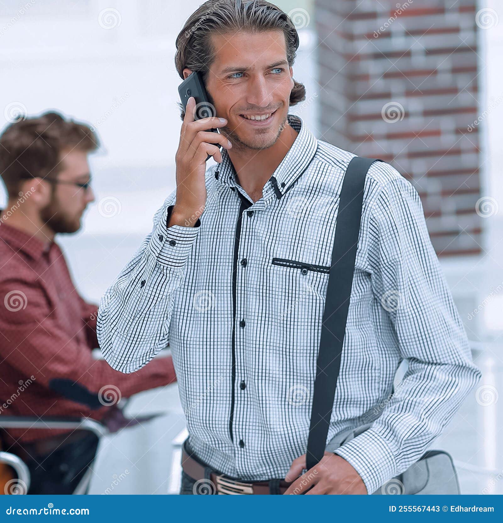 System Administrator Talking on the Phone Stock Image - Image of ...