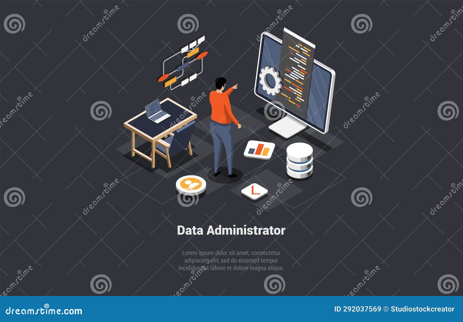 Sysadmin Repairing Hardware Vector Outline Illustration, System ... Sysadmin Repairing Hardware Vector Outline Illustration, System ...