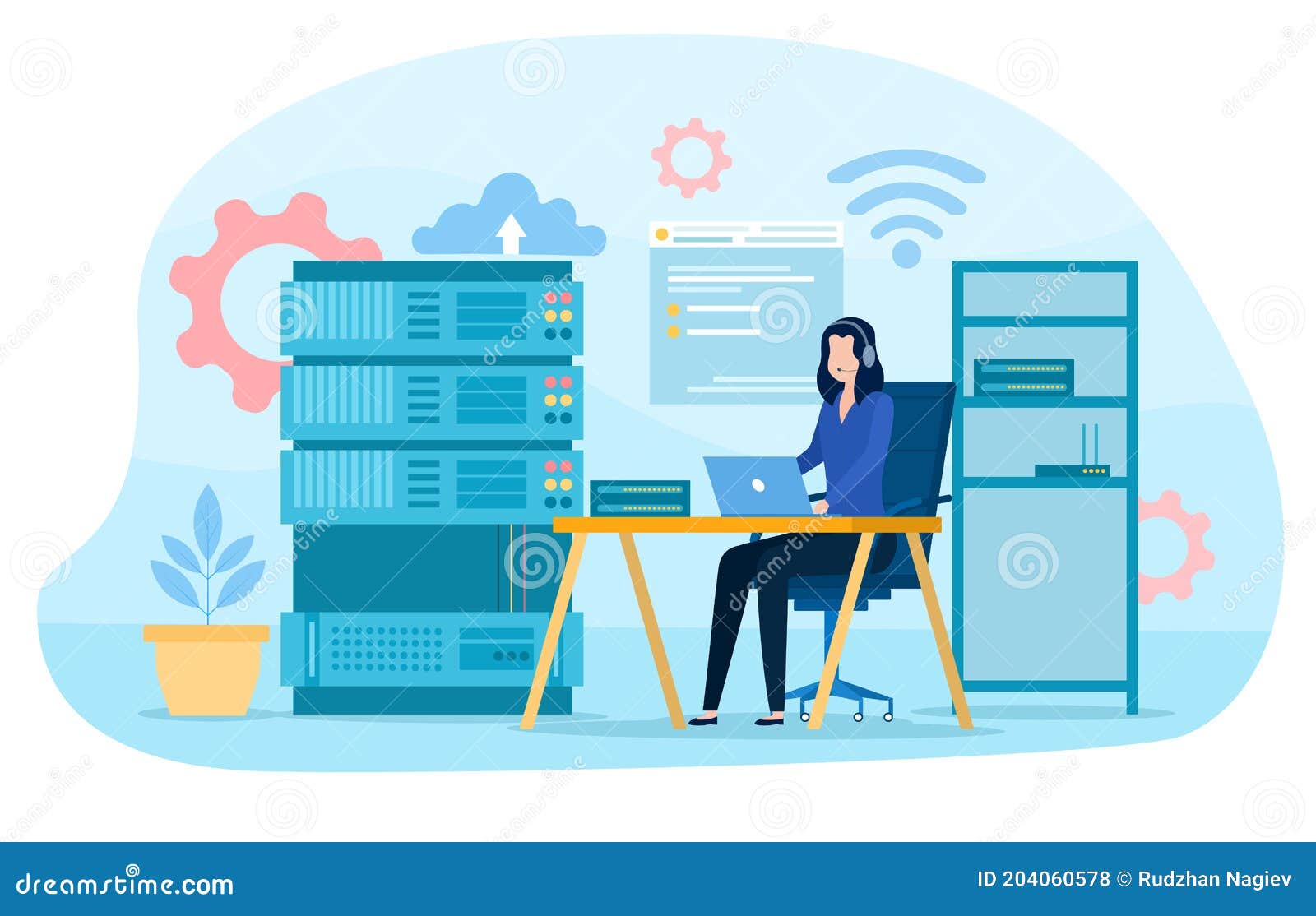 System Administrator Concept Stock Vector - Illustration of concept ... System Administrator Concept Stock Vector - Illustration of concept ...