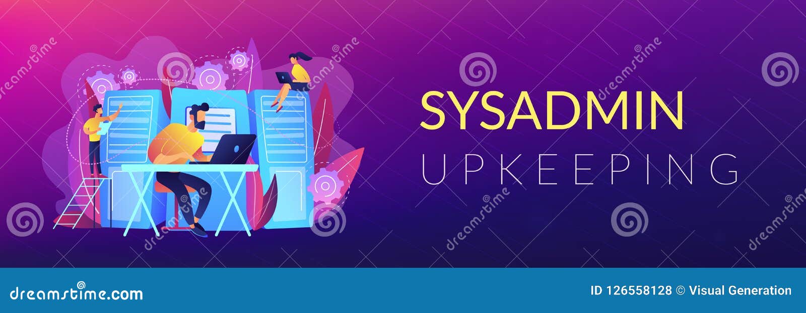 System Administration Header or Footer Banner Stock Vector ...