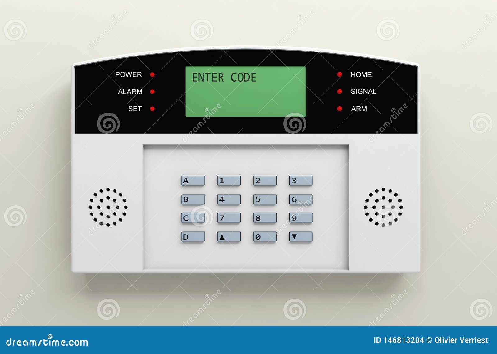 System Alarm Protection Safety Box Code Security Stock Illustration ...