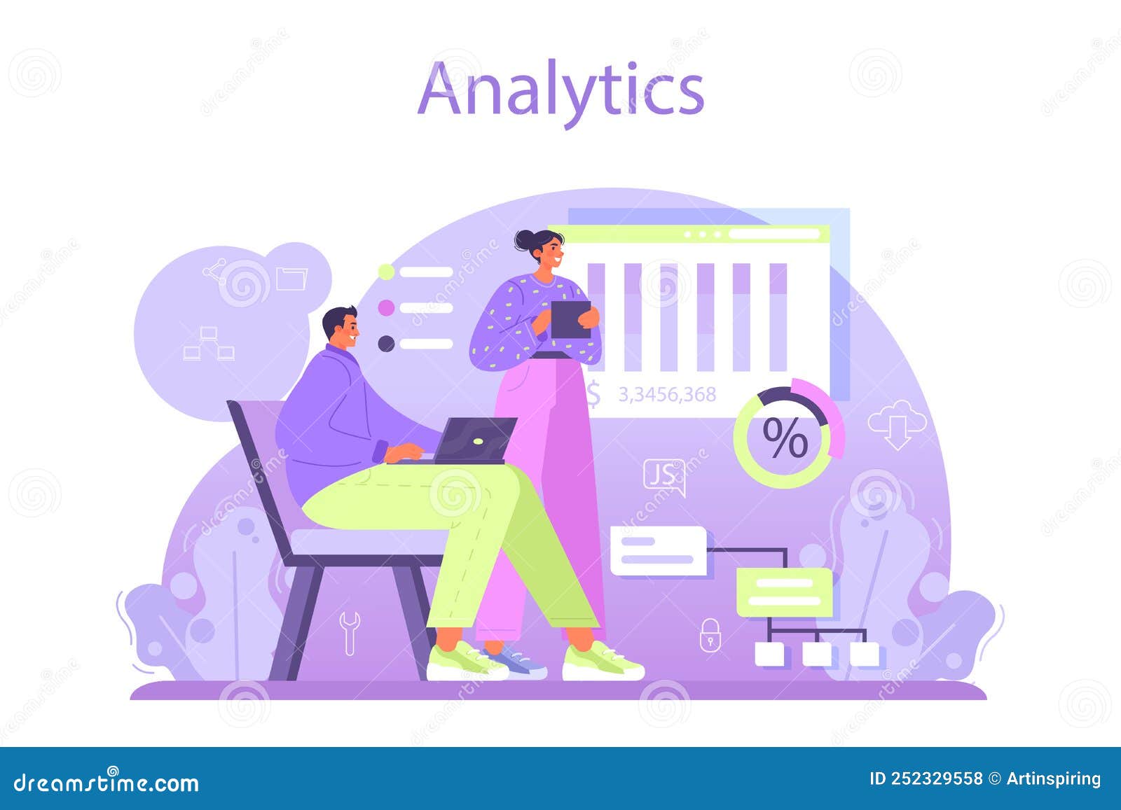 System Analyst Concept. it Technologies and Systems for Business Stock ...