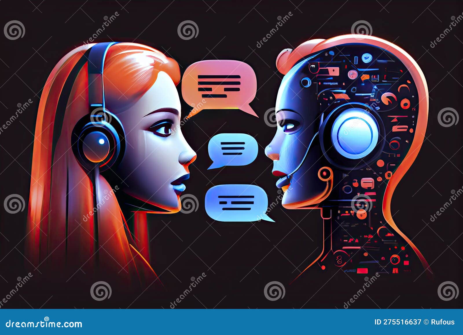 System Artificial Intelligence ChatGPT Chat Bot AI , Technology Smart ...