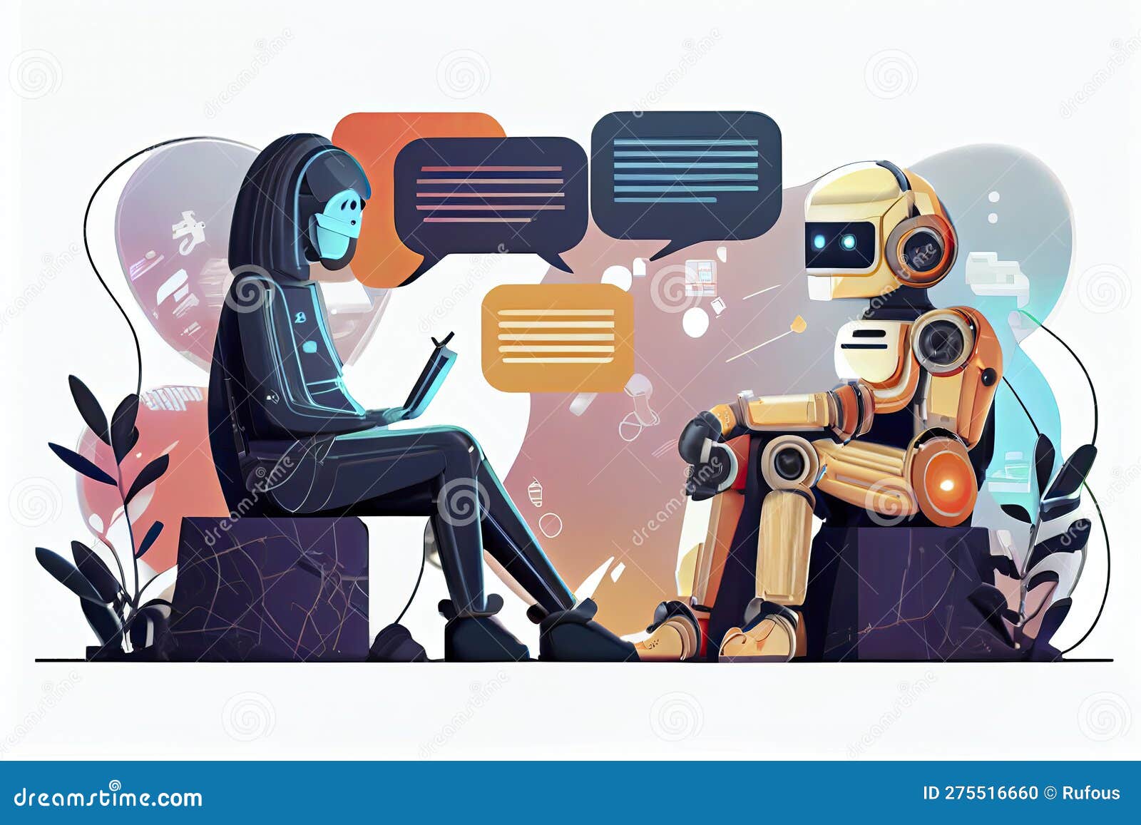 System Artificial Intelligence ChatGPT Chat Bot AI , Technology Smart Robot Ai Chat GPT ...
