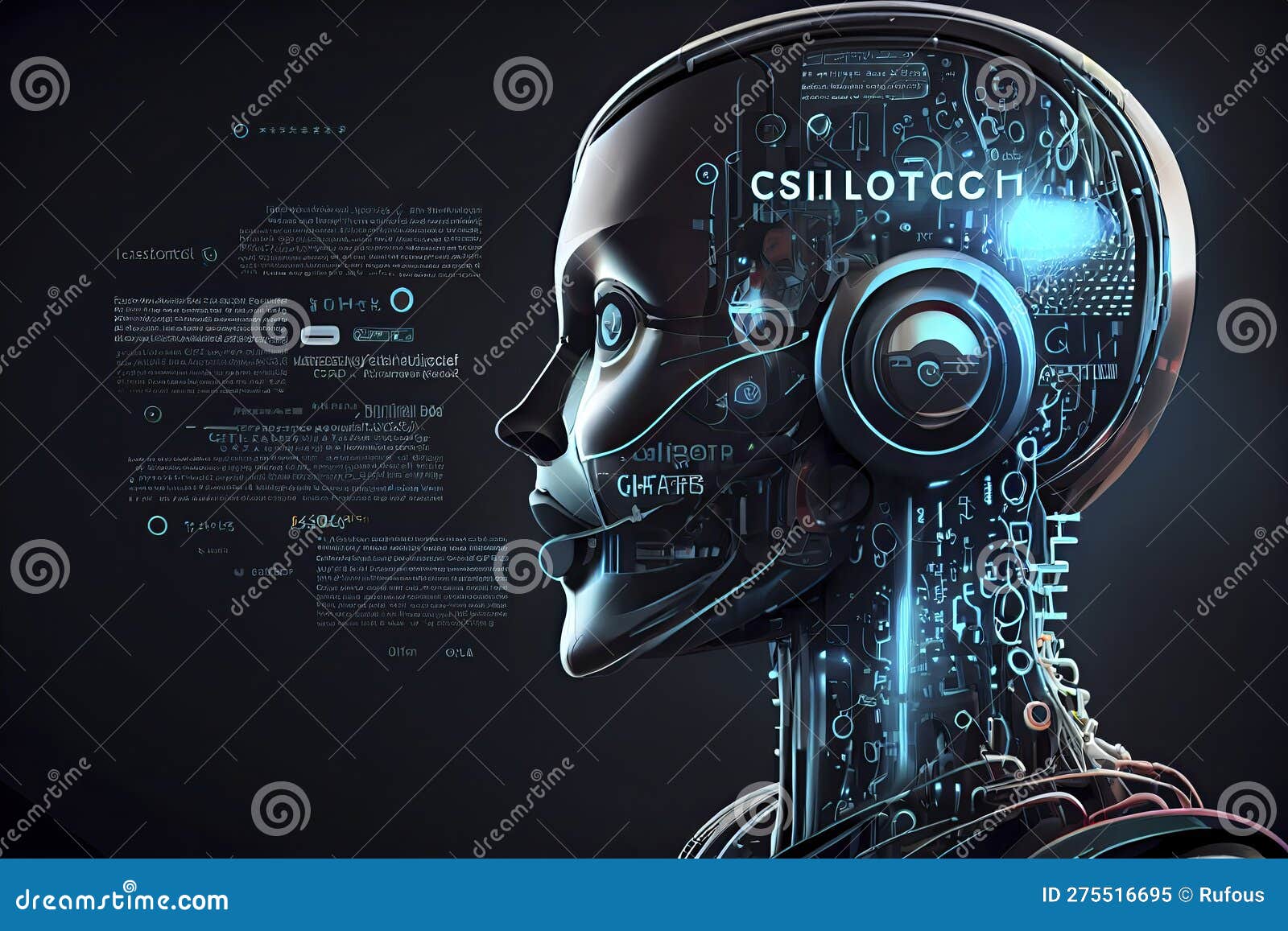 System Artificial Intelligence ChatGPT Chat Bot AI , Technology Smart ...