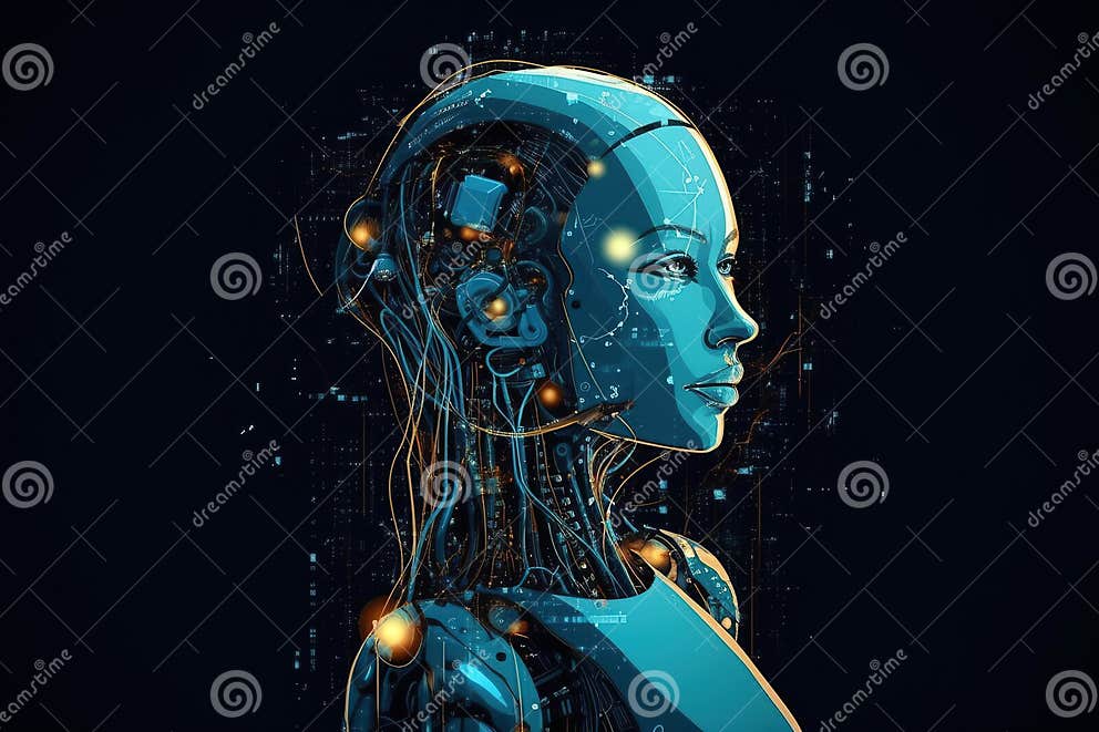 System Artificial Intelligence ChatGPT Chat Bot AI, Technology Smart Robot Ai Stock Illustration ...