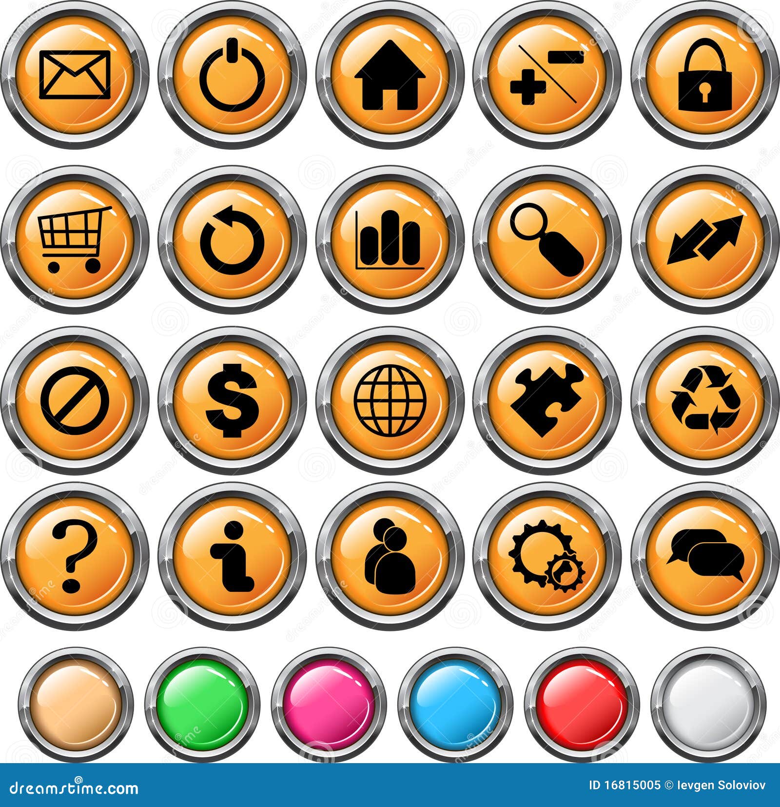 System buttons stock illustration. Illustration of information - 16815005