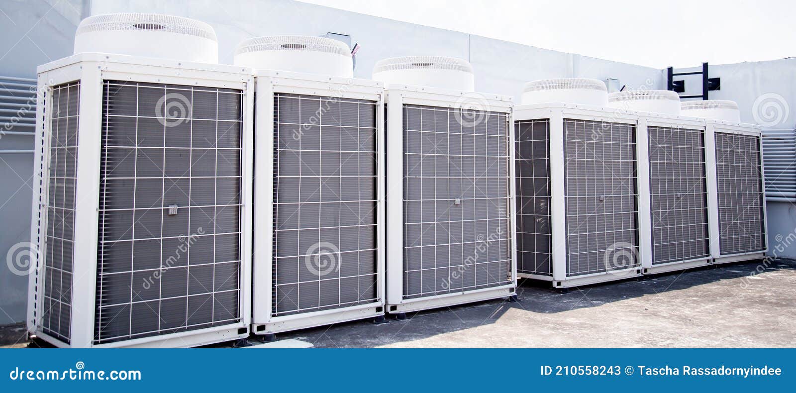 System of Central Conditioning Set on the Roof of the Building Stock ...