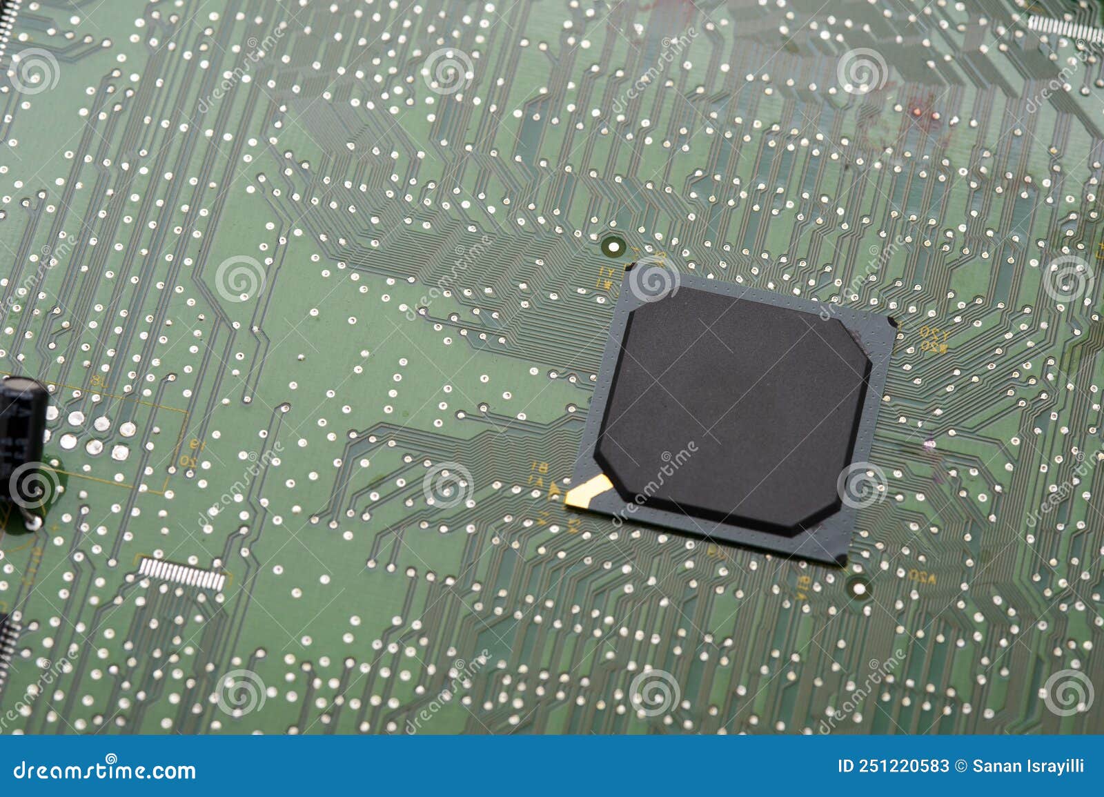 A VSLI Chip Containg Many Custom Circuits Stock Image - Image of large ...