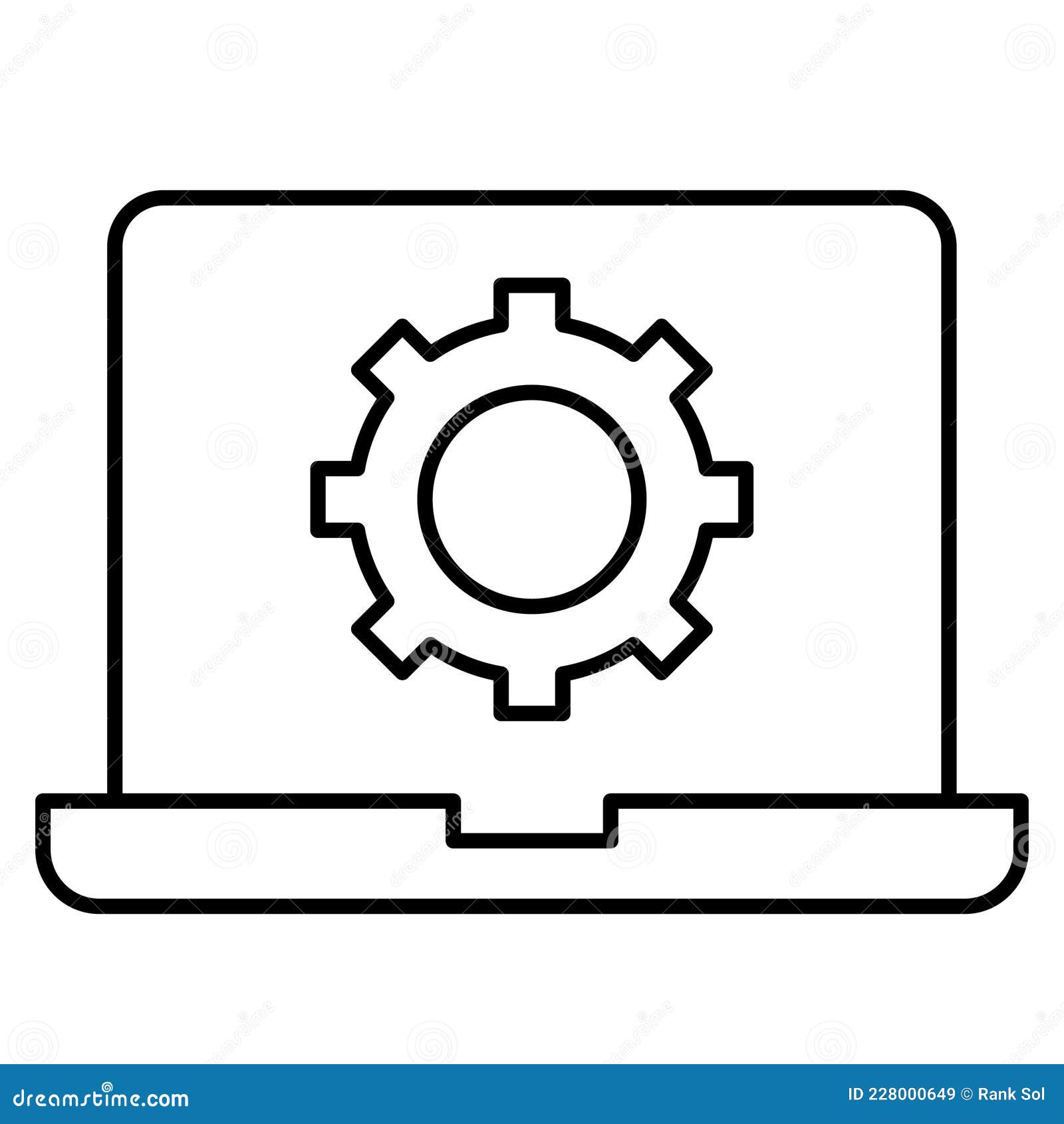 System Configuration Isolated Vector Icon Which Can Easily Modify or ...