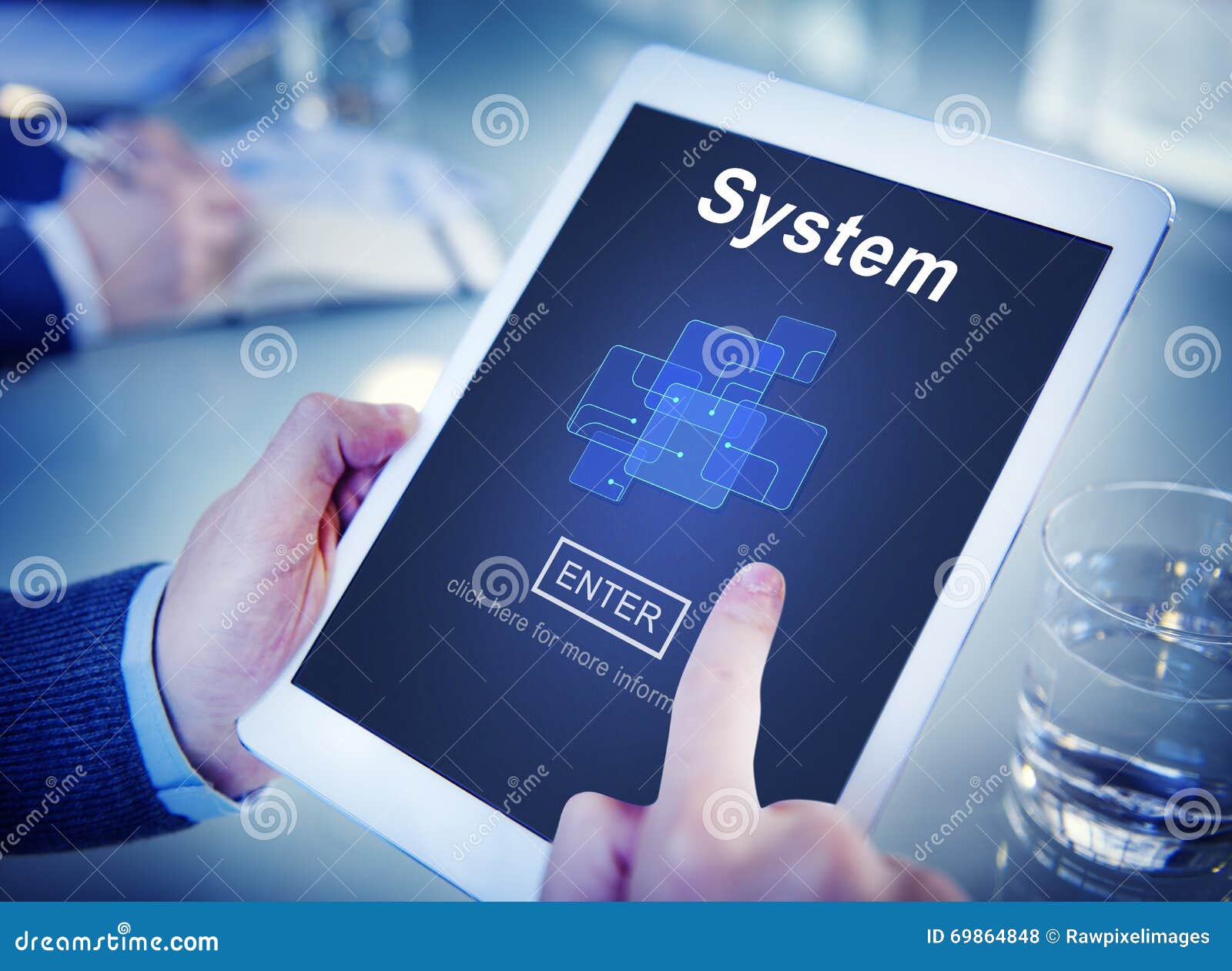 System Connection Process Method Progress Rules Concept Stock Photo ...