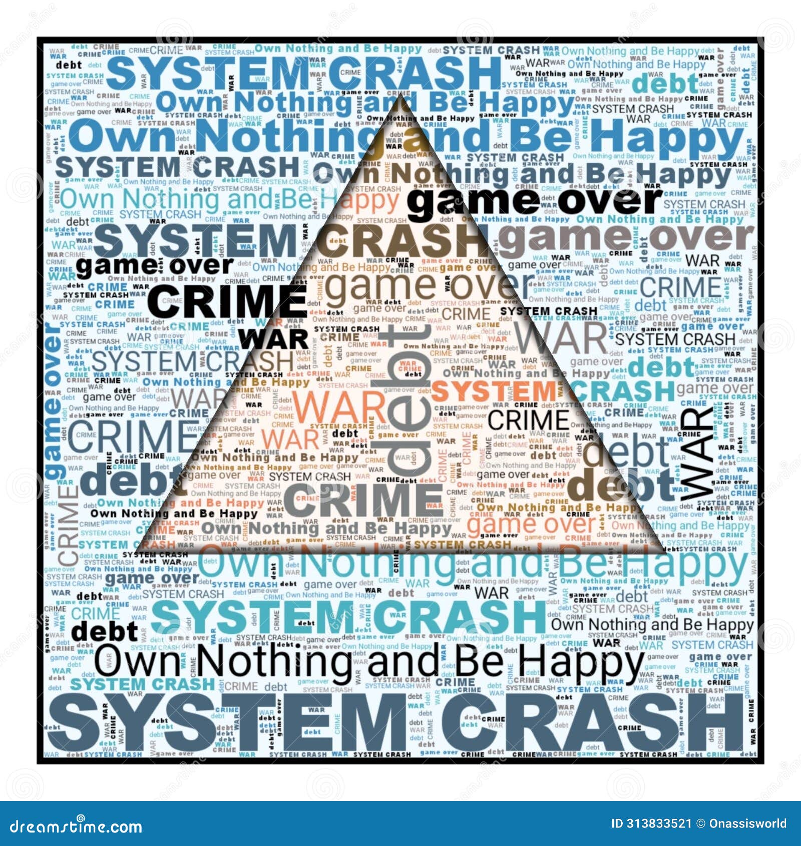 System Crash New World Order Stock Image - Image of crash, world: 313833521