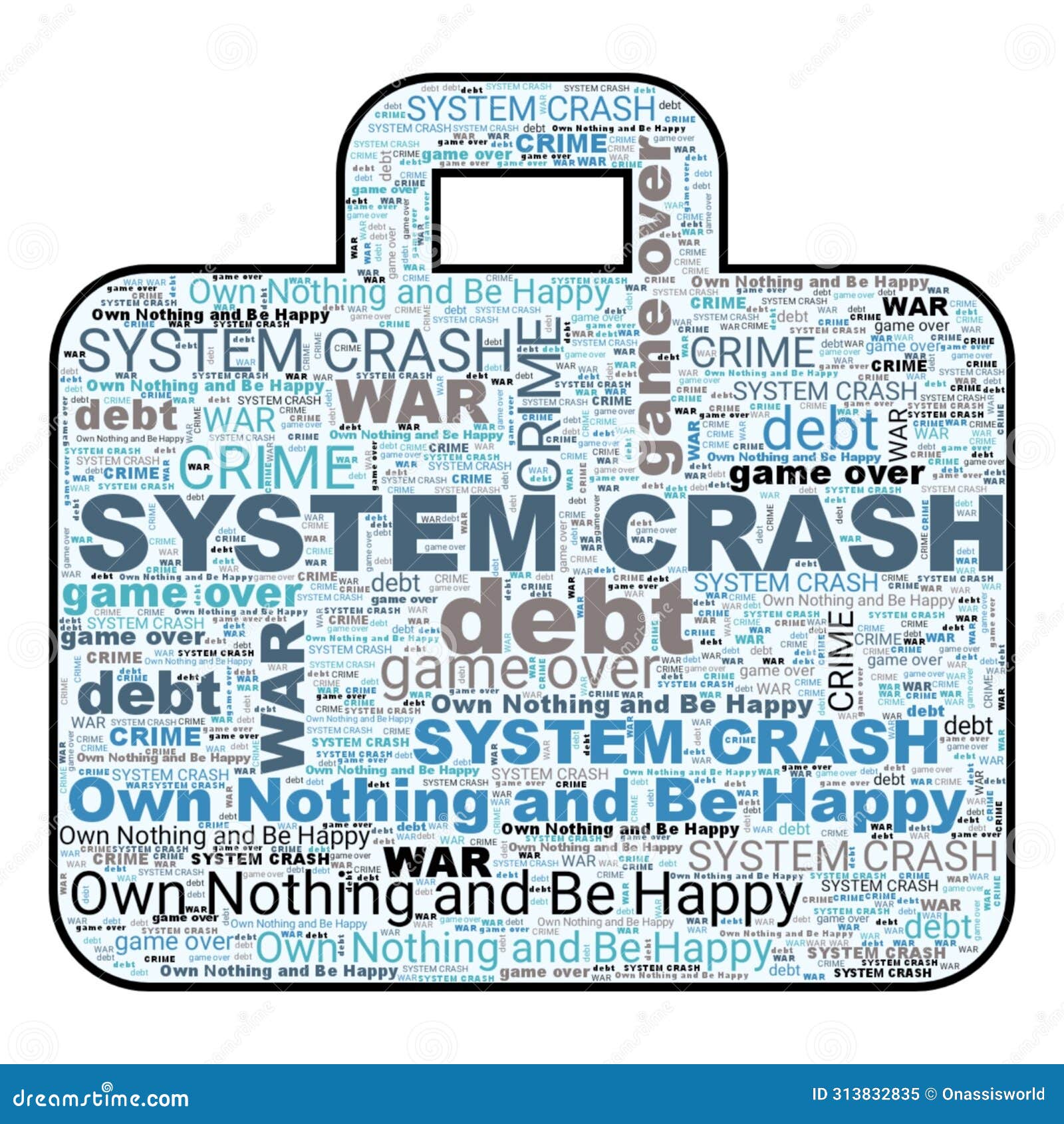 System Crash New World Order Stock Illustration - Illustration of crash ...