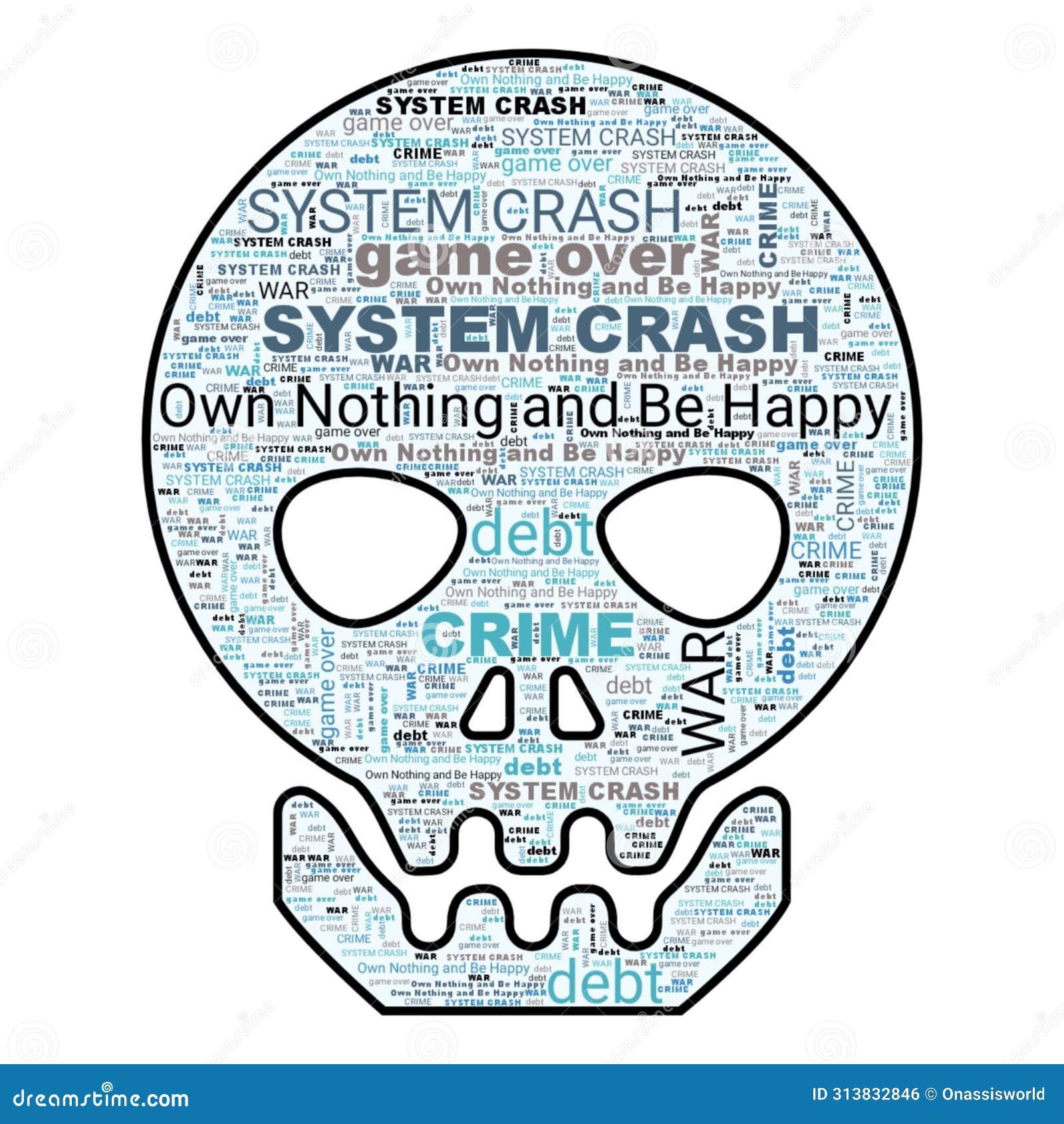 System Crash New World Order Stock Illustration - Illustration of crash ...