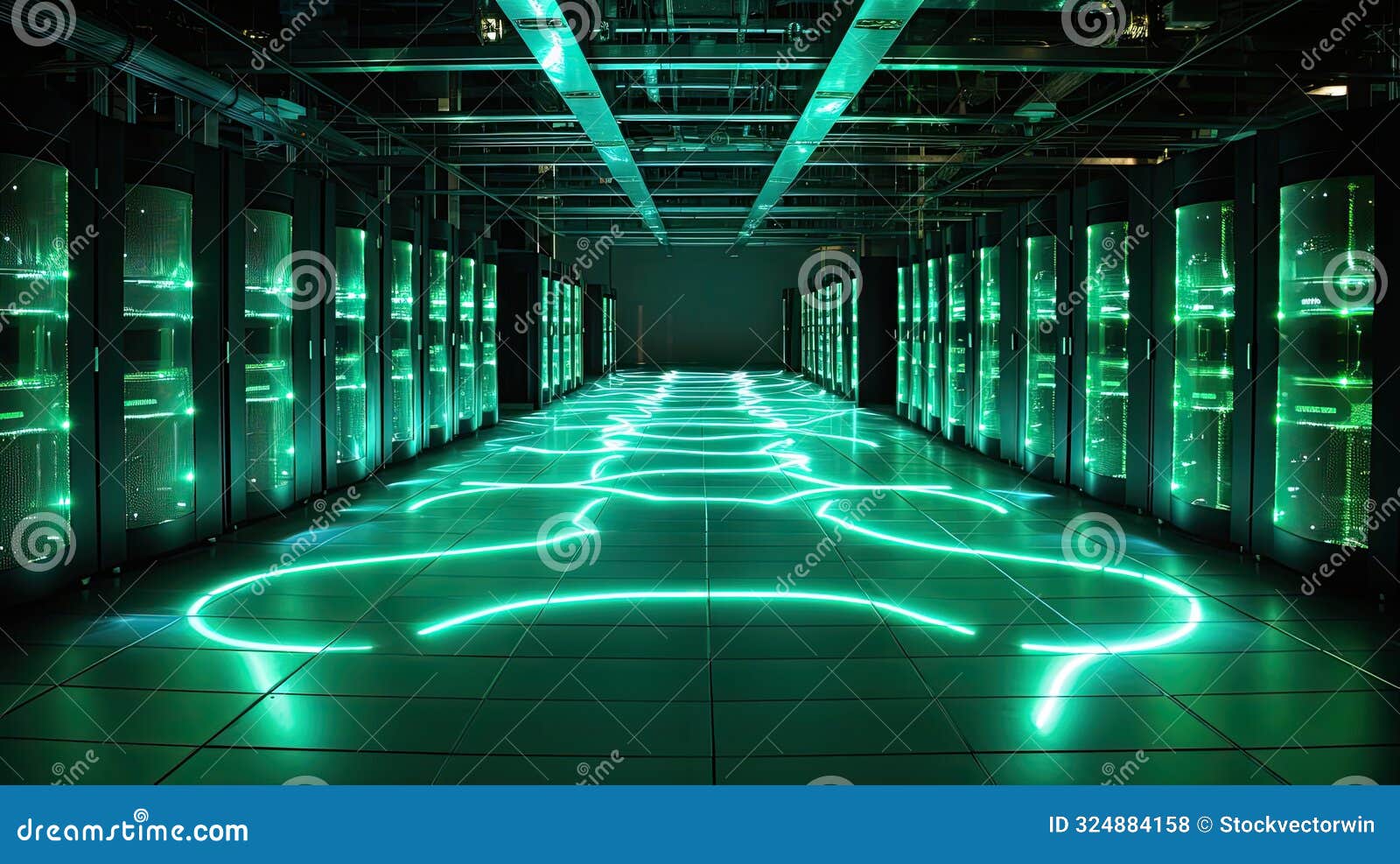 System data center light stock illustration. Illustration of commitment ...