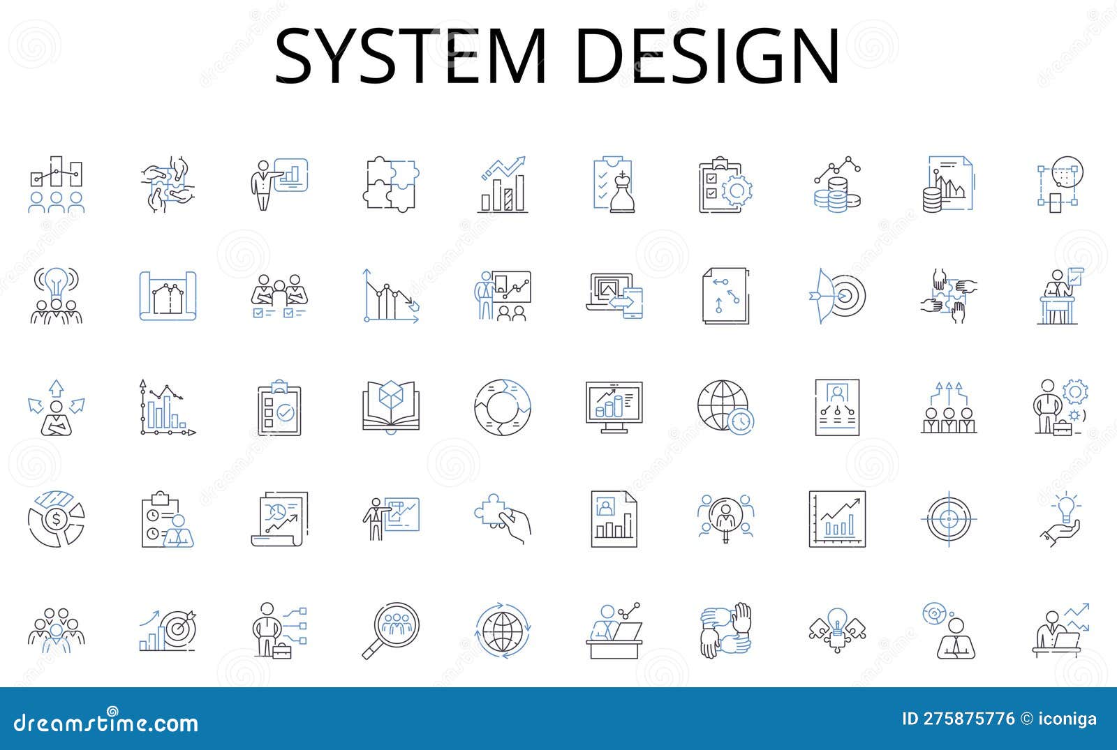 System Design Line Icons Collection. Freelance, Self-employed ... System Design Line Icons Collection. Freelance, Self-employed ...