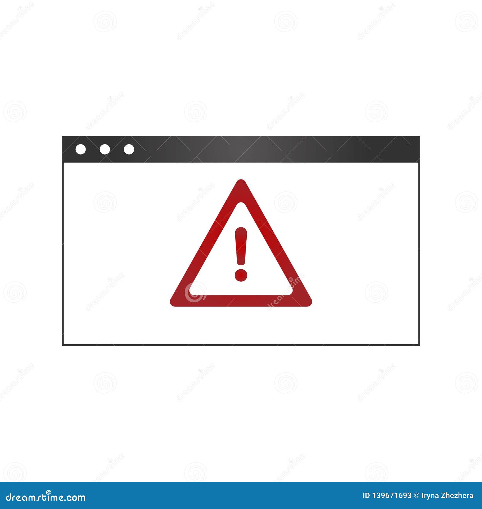 System Dialog Window with Warning Sign. Sign of Dialog Window. Vector ... System Dialog Window with Warning Sign. Sign of Dialog Window. Vector ...
