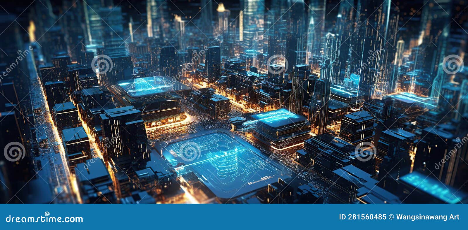 System Digitization Processor AI Generated Image Stock Illustration ...