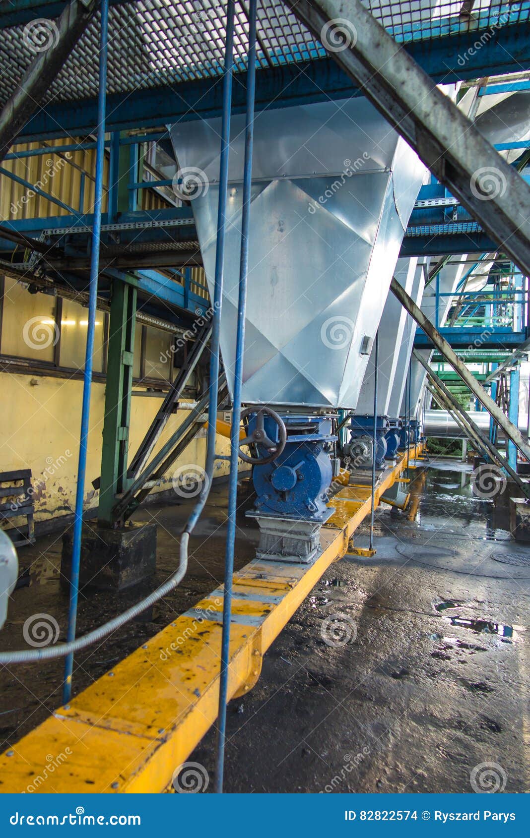 System Discharge of Dust from Dust Collectors Stock Photo - Image of ...